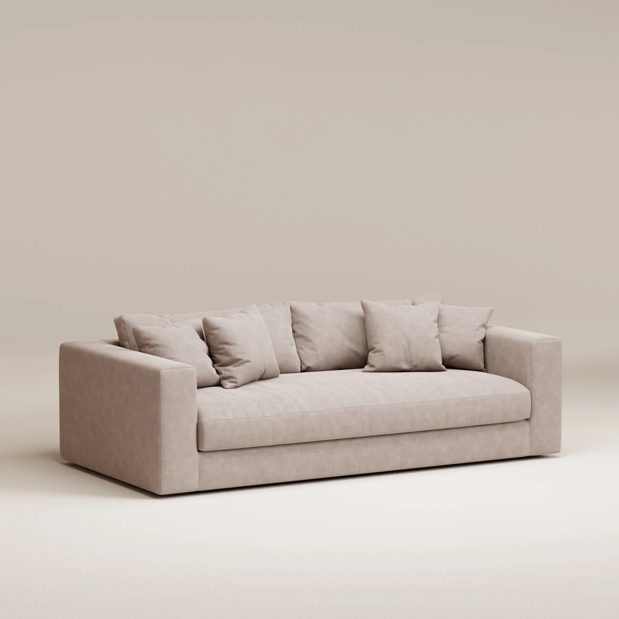 Canapé droit Bellechasse light - 2,5 places profondeur 110 cm - Laine ...