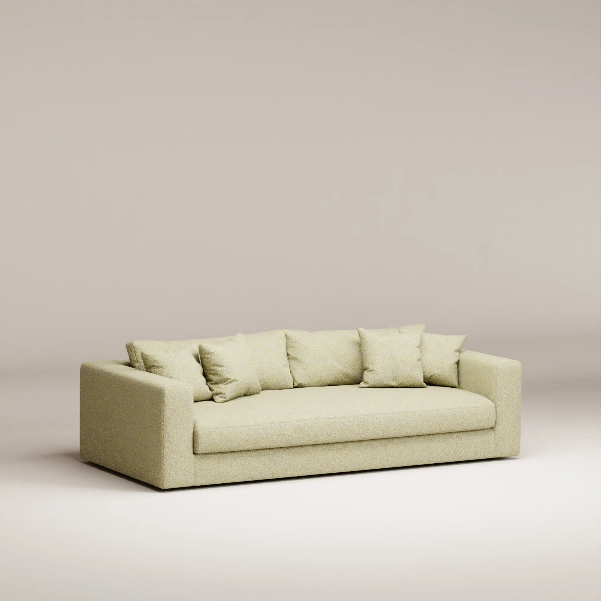 Canapé droit Bellechasse light - 3 places profondeur 110 cm - Tweed ...