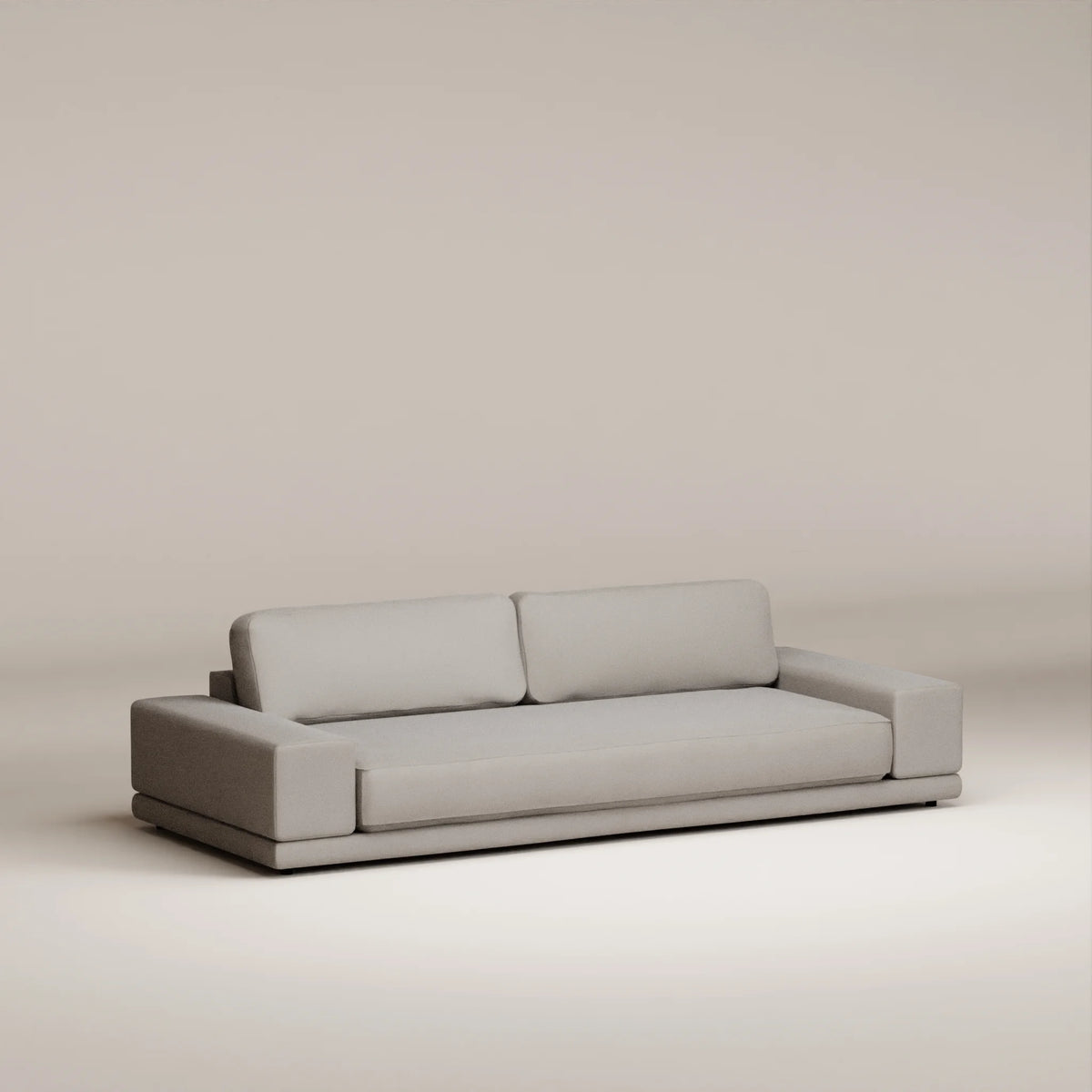 Canapé droit Palatine - 3 places profondeur 110 cm - Tissu personnalisé ...